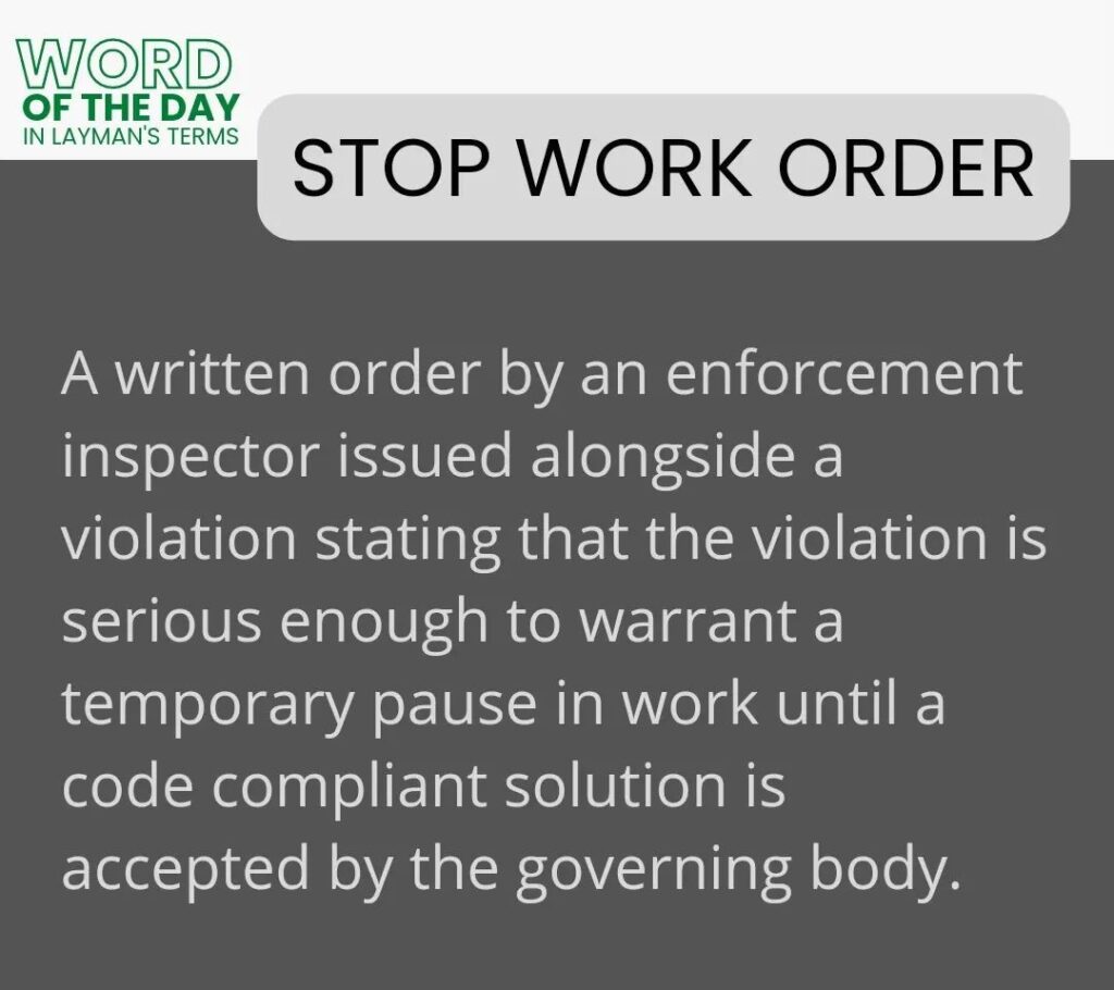 Stop work order. What does it mean to you? - Iqarius